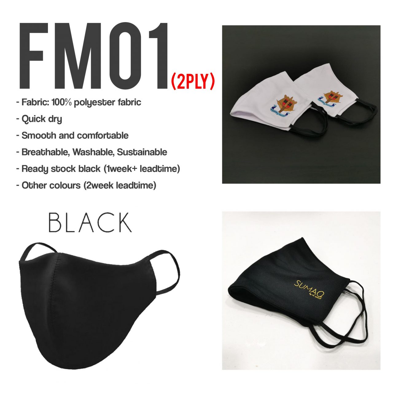 High Quality Face Masks Singapore - MonsterPrints