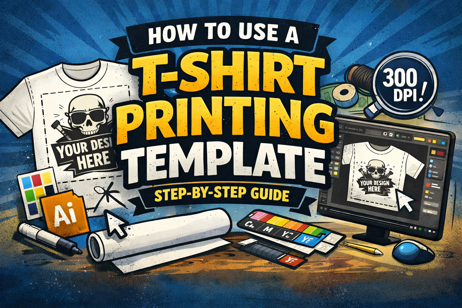 How to Use a T-Shirt Printing Template (Step-by-Step for Beginners)